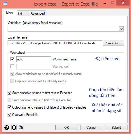 Nhập dữ liệu trên Stata - Vietlod